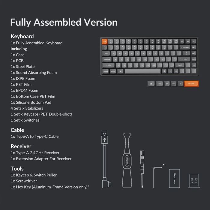 Keychron K2 MAX bezprzewodowa klawiatura mechaniczna z podświetleniem ...