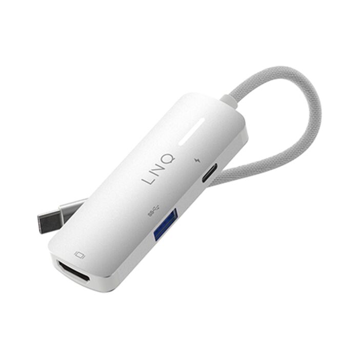 LINQ Hub 3in1 Pro USB-C Multiport /4K HDMI / USB-C PD 140W / USB-A - Srebrny | Cena, Raty ...